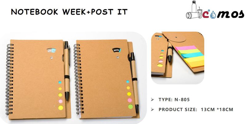 NOTEBOOK WEEK+POST IT N-805