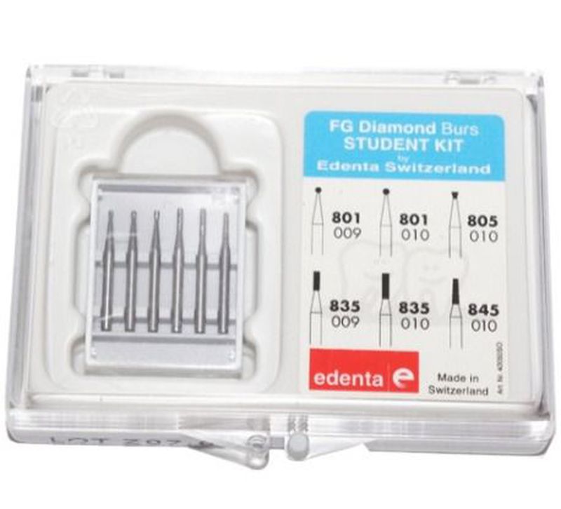 Bur Diamond Set 6 FG Edenta