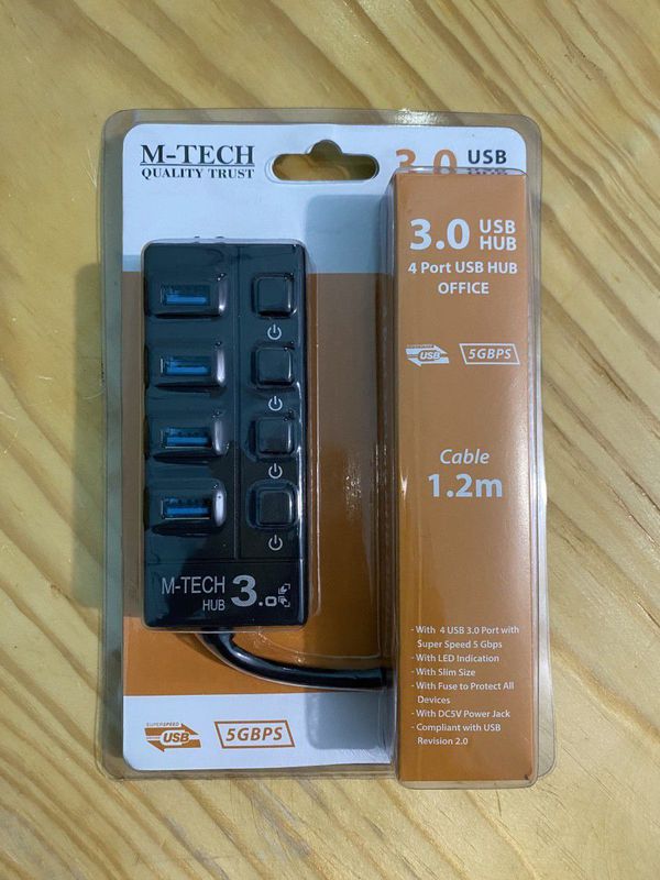 Usb Hub 3.0 4 Port Mtech