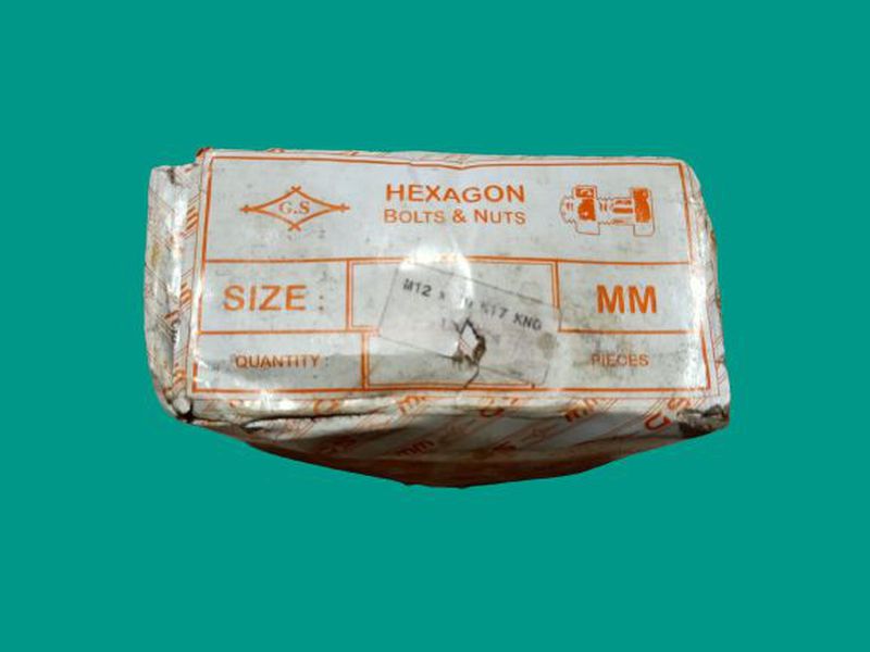 BAUT HEXAGON 17 MM Lengkap Baut Mur Ring Plat Per Dos