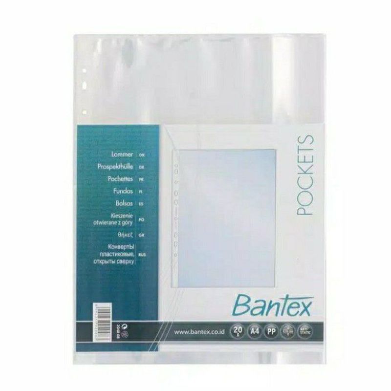 pocket bantex a4