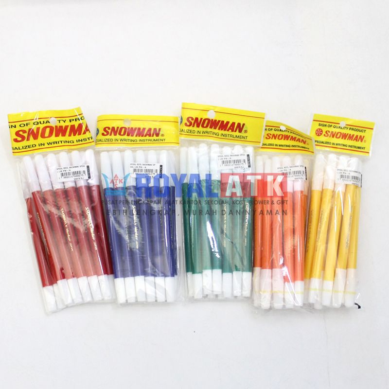 SPIDOL KECIL SNOWMAN/ SPIDOL LOS /PW-1A 1802216000275 - Biru