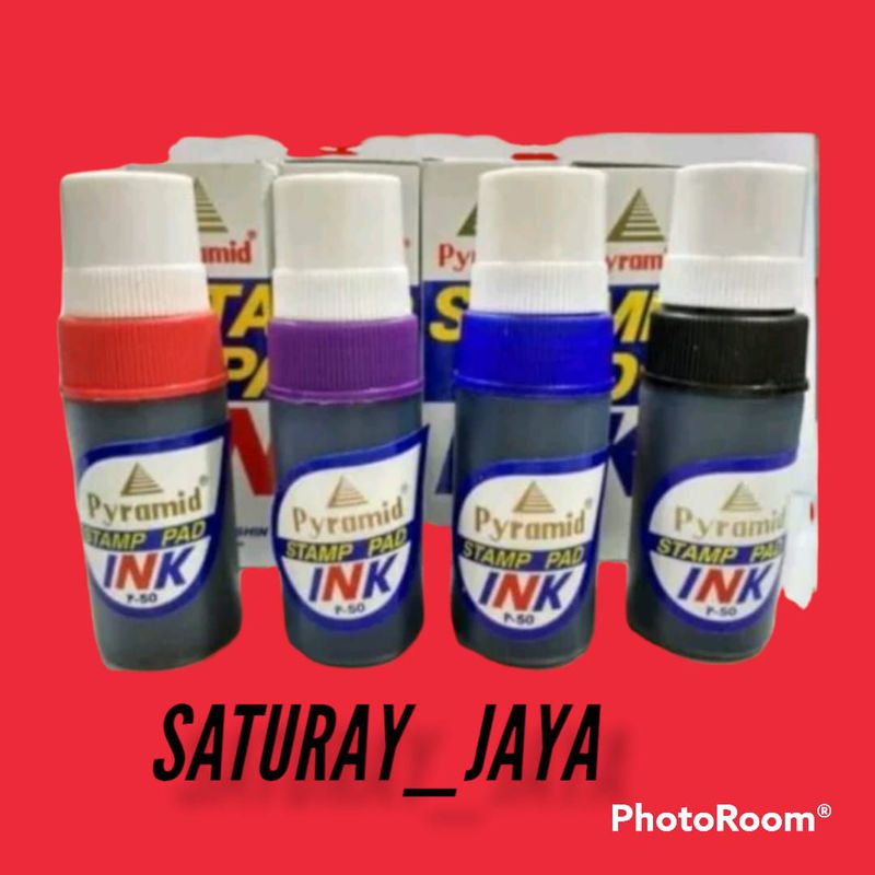 TINTA REFILL ISI ULANG STEMPEL PYRAMID all varian STR - Ungu