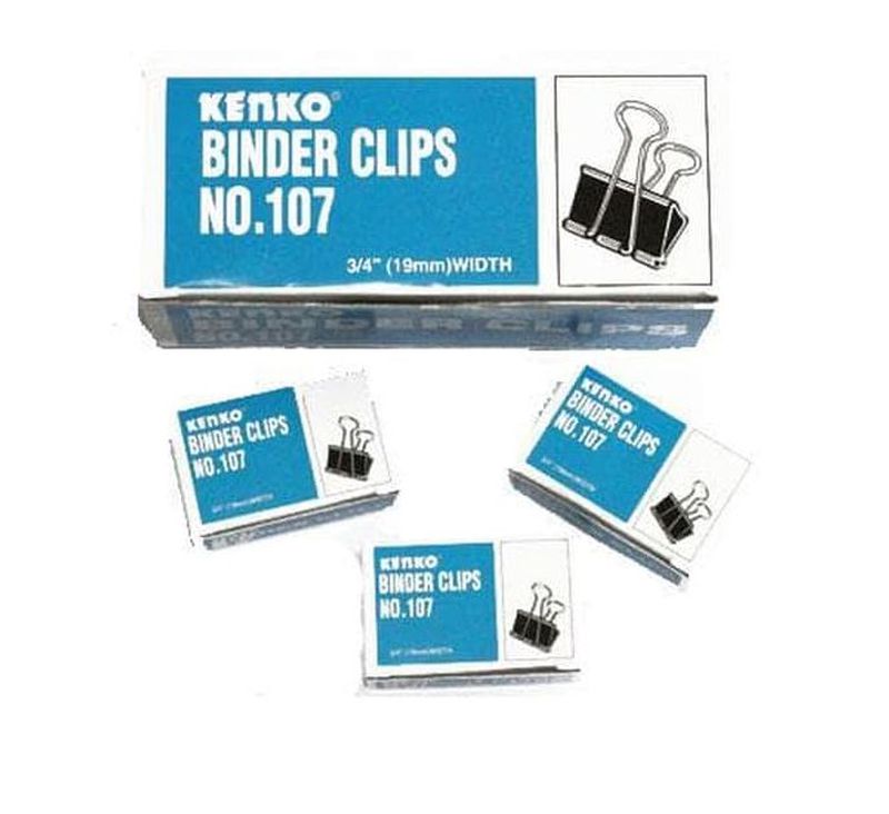 Binder Clip 107 Kenko 19 mm - 1 Kotak Besar