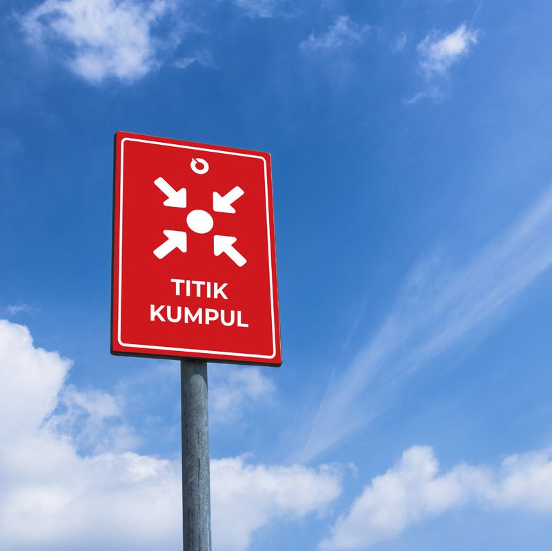 PAPAN PENANDA LUAR RUANG - TITIK KUMPUL