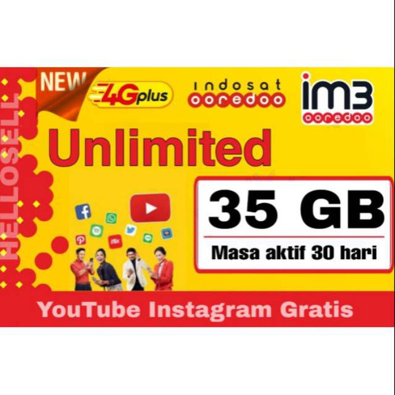 VOUCHER INDOSAT 35GB