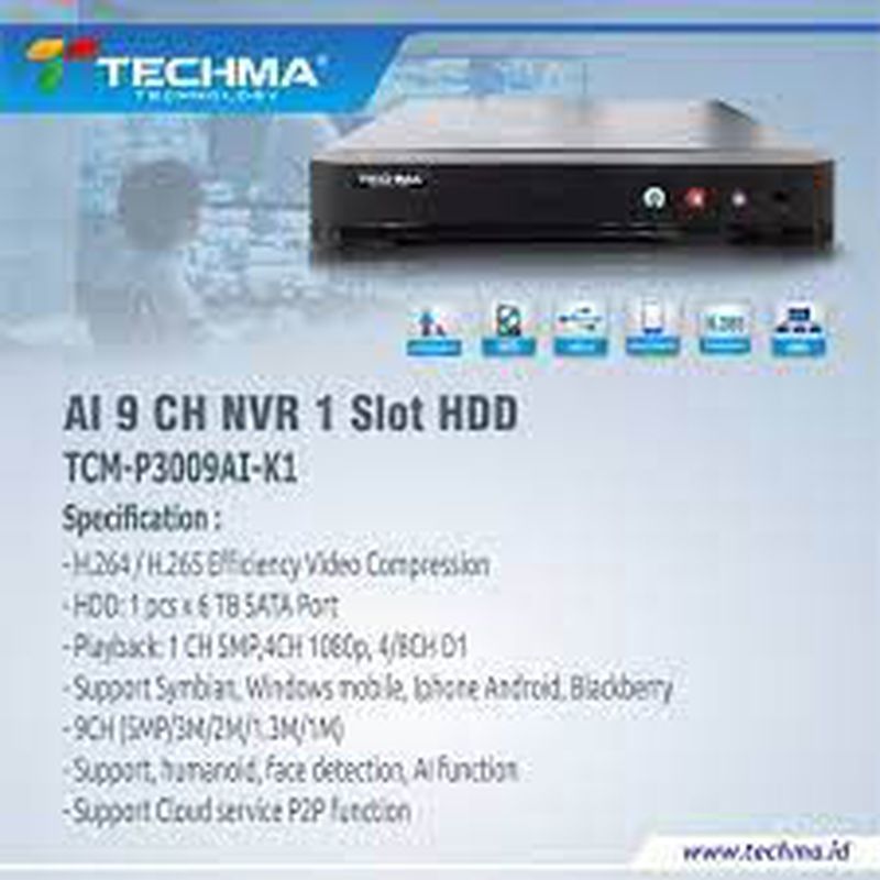 TECHMA 9CH NETWORK VIDEO RECORDING TCM-P3009AI