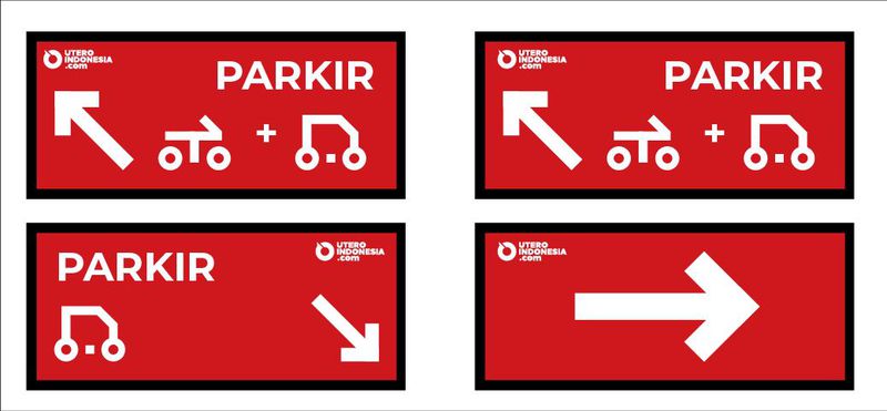 PAPAN PETUNJUK ARAH - ARAH PARKIR