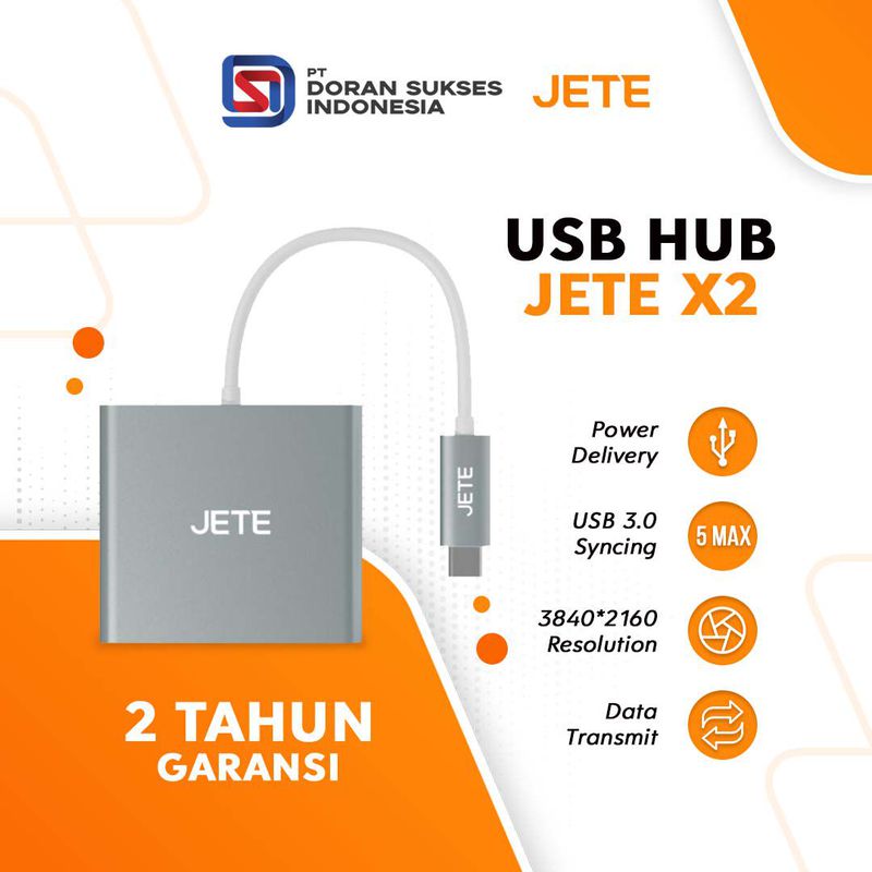 Converter HDMI USB 3 in 1 JETE X2 - Garansi 2 Tahun