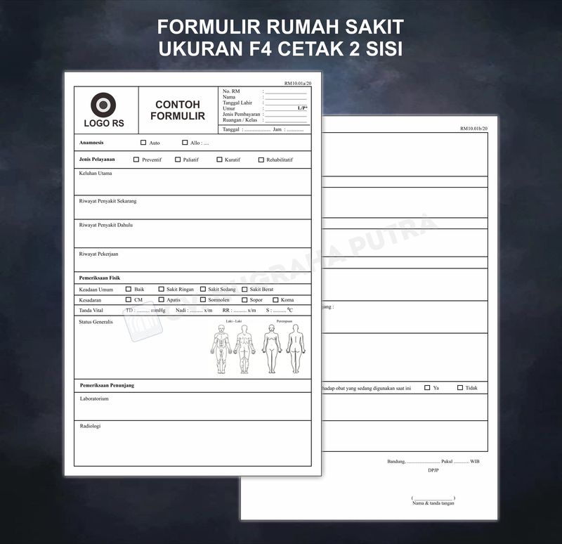 Formulir F4 Cetak 2 Sisi