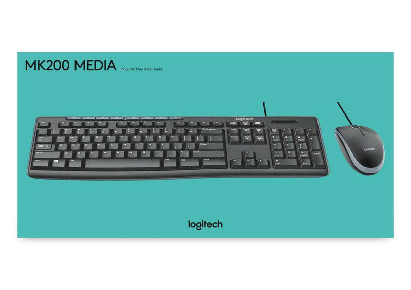 KEYBOARD DAN MOUSE LOGITECH MK 200
