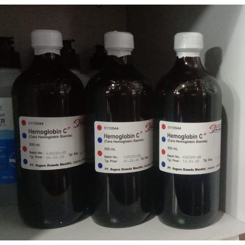 Cairan Hemoglobin Drabkin 500 mL Indo Reagen