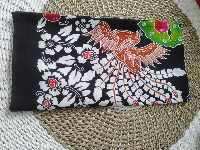 kain batik tulis khas batu motif "sawunggaling sekarjagad apel stroberi ...
