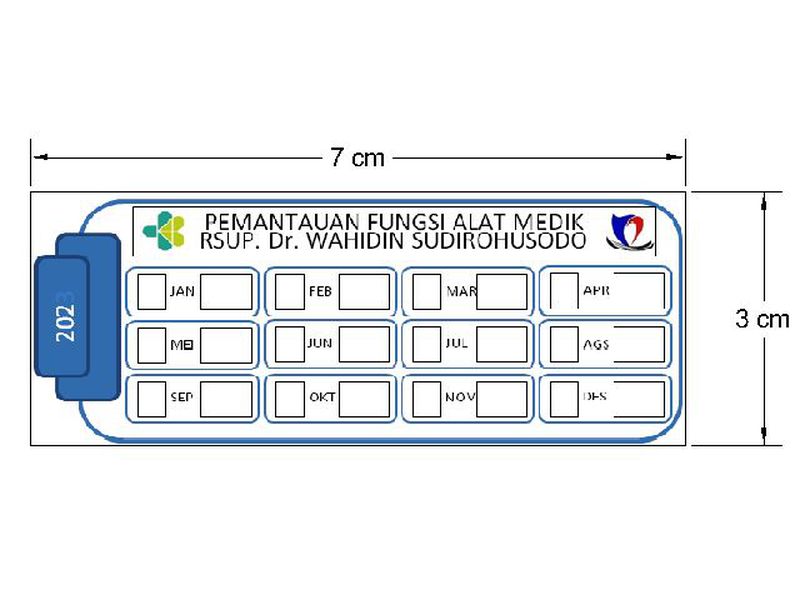 Stiker Pemantauan Fungsi Alat Medik