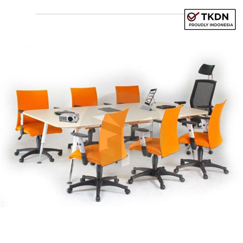 Meja Meeting Kantor / Meja Rapat Kantor Modern Minimalis Aditech ERM 240