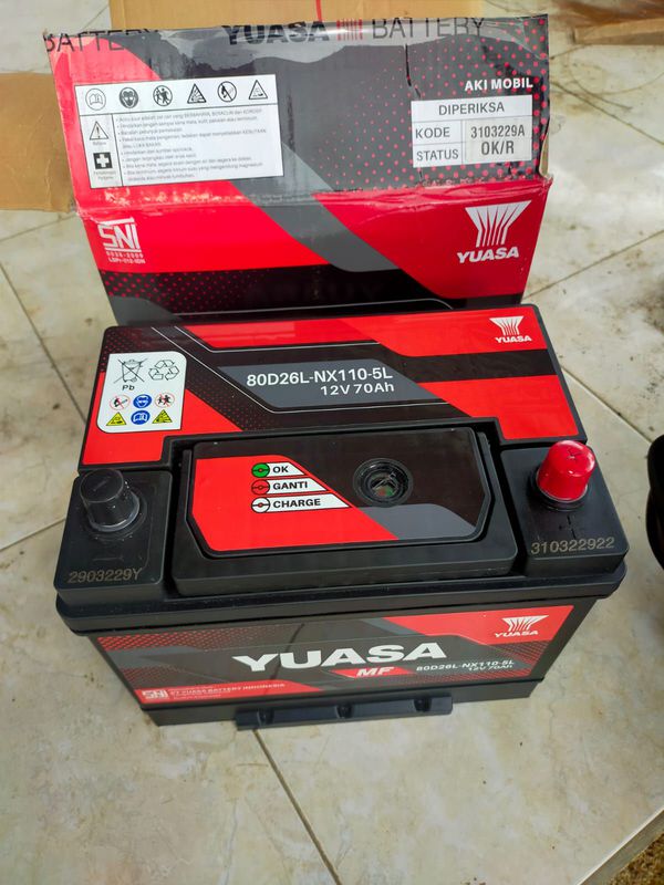 accu Yuasa kering 12volt 70AH