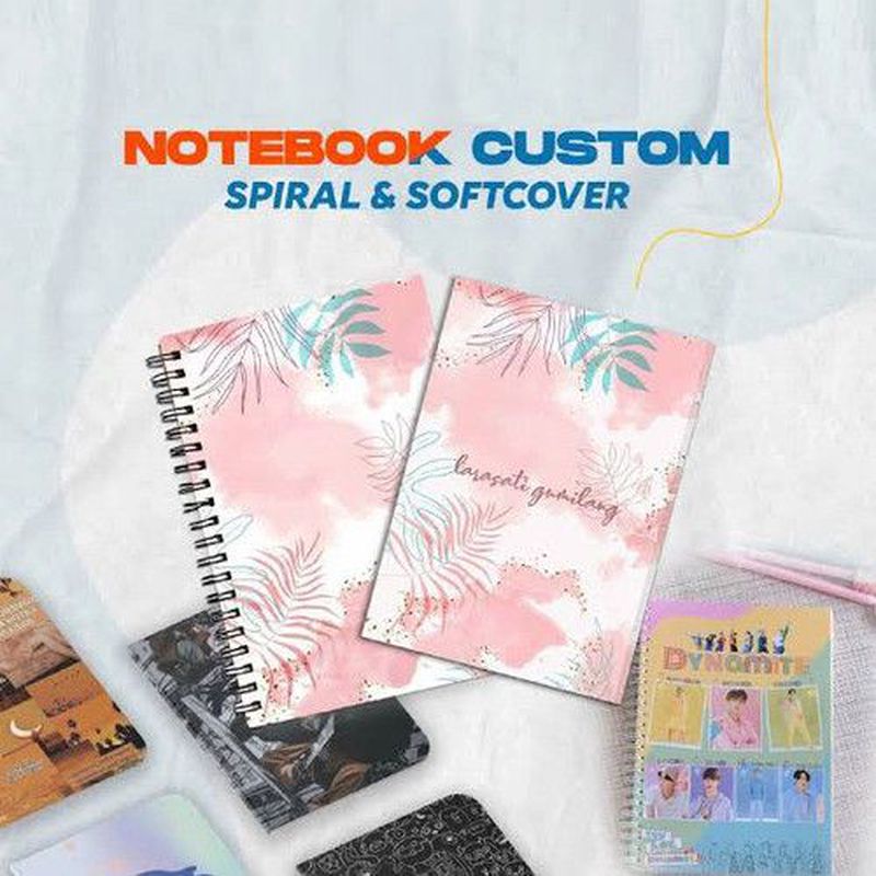 Notebook A5 Custom,Buku Catatan,Blocknote - 40 LEMBAR