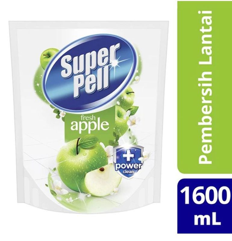 Superpell pembersih lantai fresh apple 1600ml
