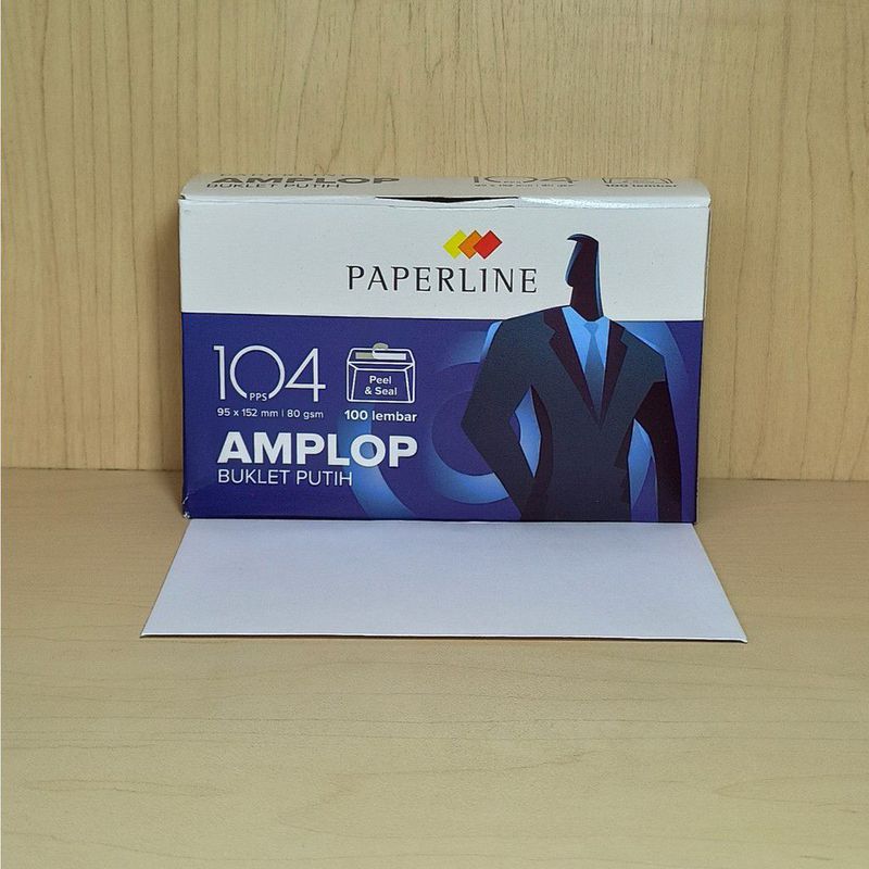 Amplop Putih Kecil 104 PPS Merk Paperline @ Box