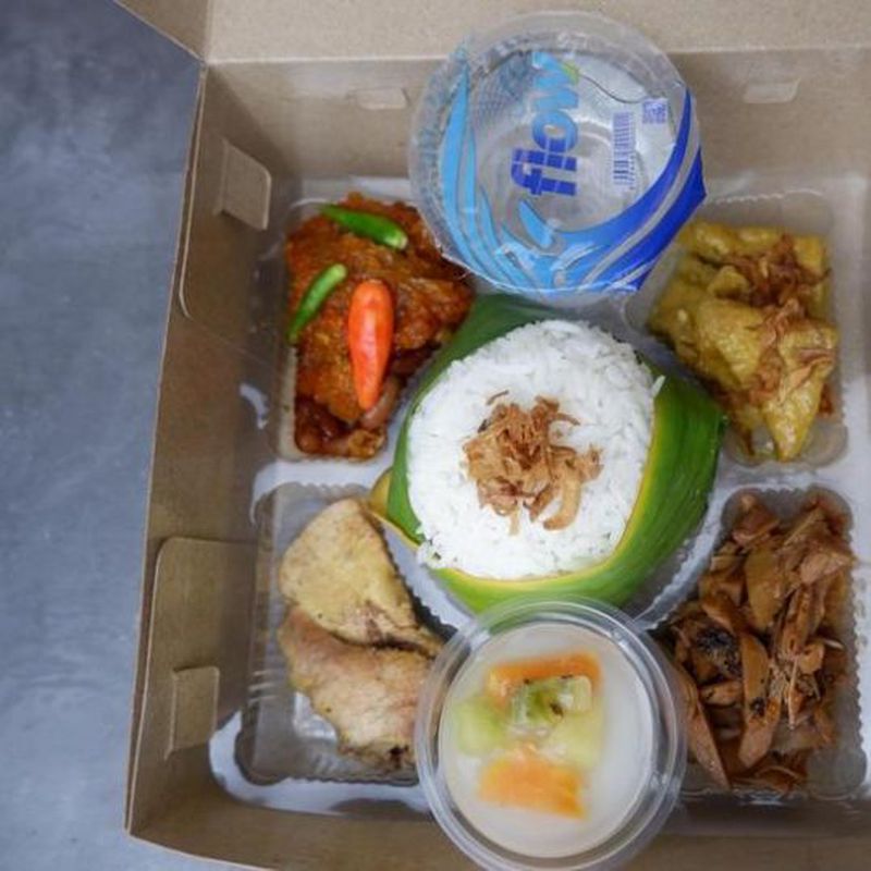Nasi Box atau Nasi Kotak Paket A