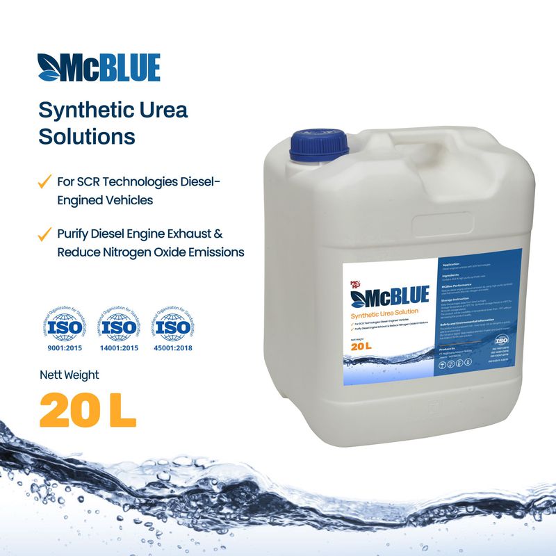 McBLUE AdBlue Synthetic Urea Solution for Diesel Engine SCR Technology - 20L