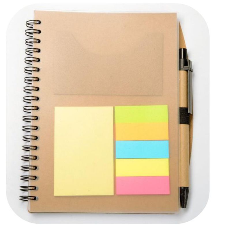NOTE BOOKT TRANSPARAN + POST IT CUSTOM N-807