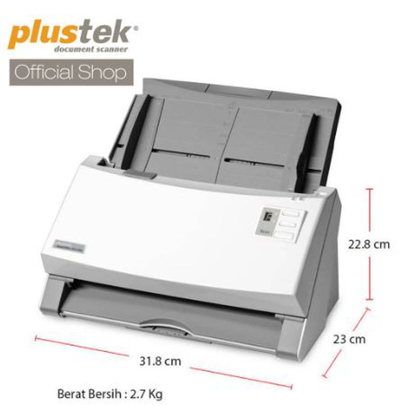 Plustek Scanner SmartOffice PS3150U - 50 Lembar/menit (F4/Folio)