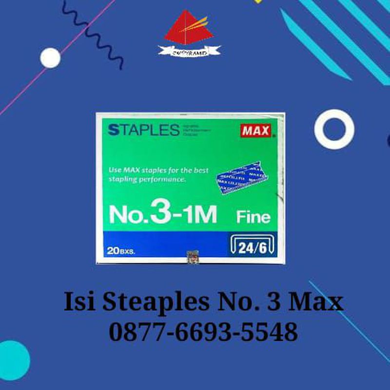 ISI Staples 3-1M besar MAX