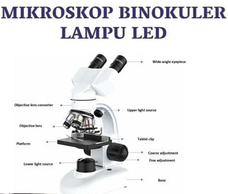 Mikroskop Binokuler Lampu LED