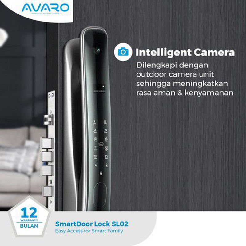 Kunci Pintu AVARO Smart Door Lock SL-02 Digital Handle