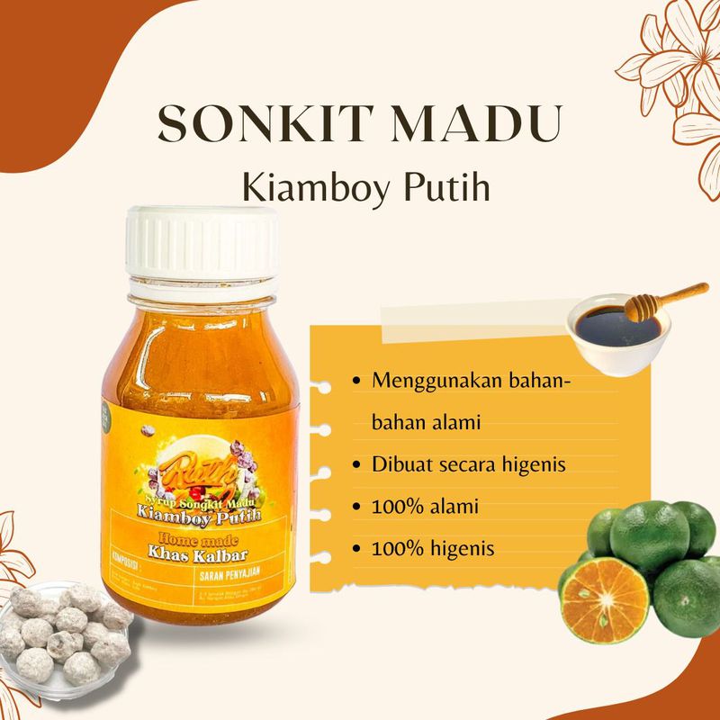 SIRUP SONKIT MADU KIAMBOY PUTIH / MERAH - RASA 2