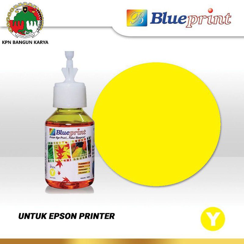 Tinta Epson BLUEPRINT For Printer Epson 100ml - Kuning Yellow CP