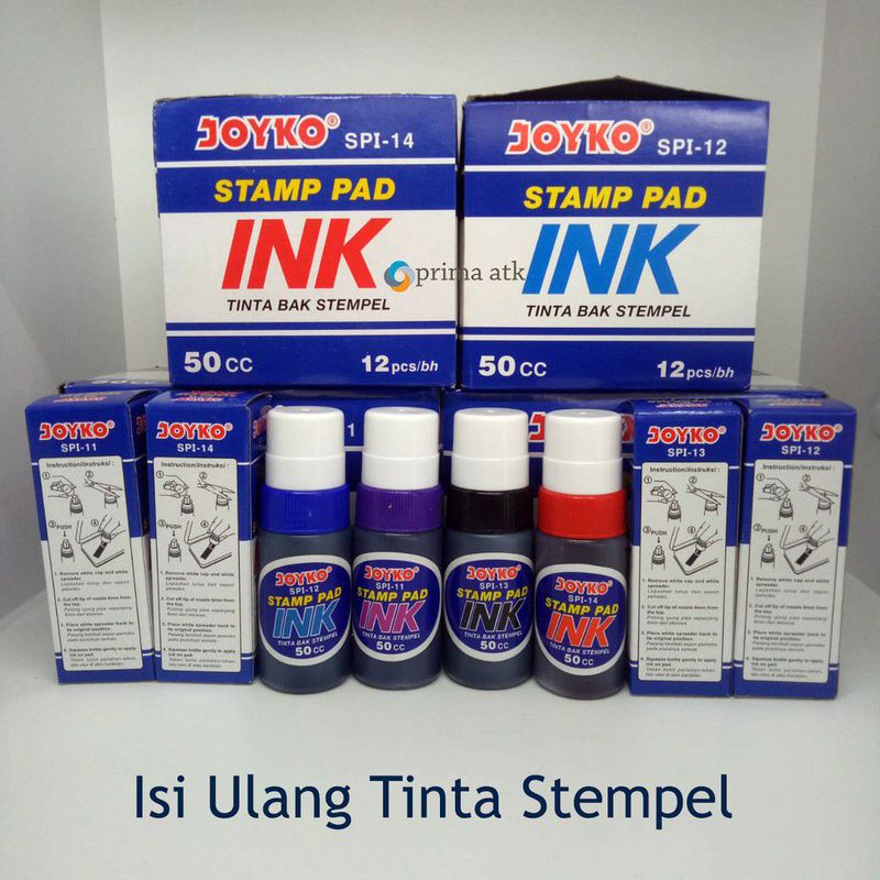 Tinta Stempel Berbagai Macam Warna
