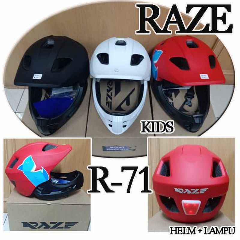 Helm Push Bike Raze Kids R-71 Full face