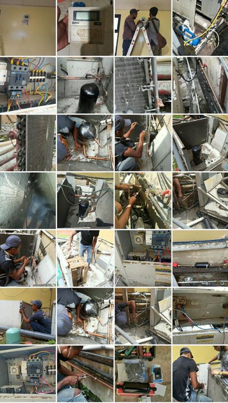 Jasa pergantian kompresor ac central