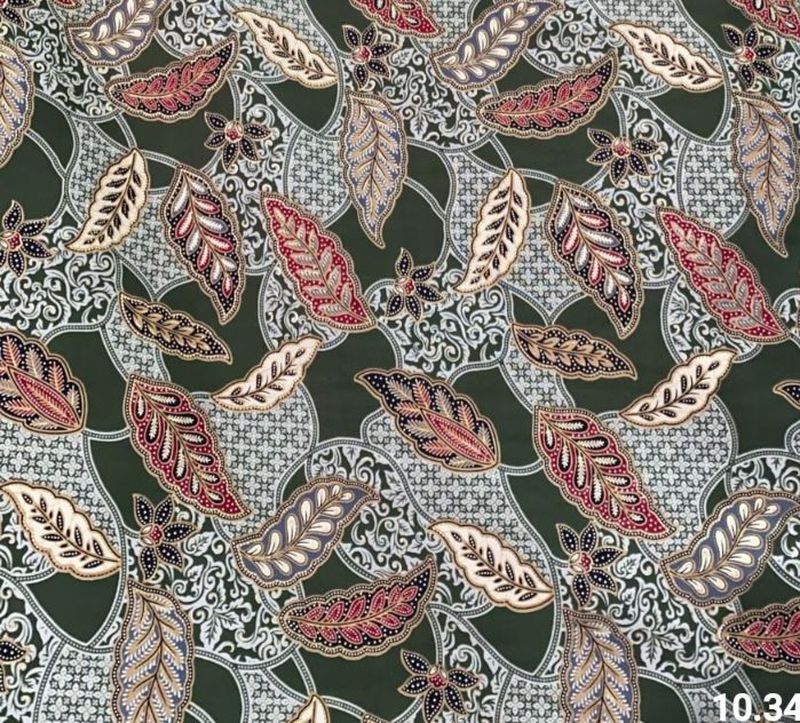 kain batik motif daun