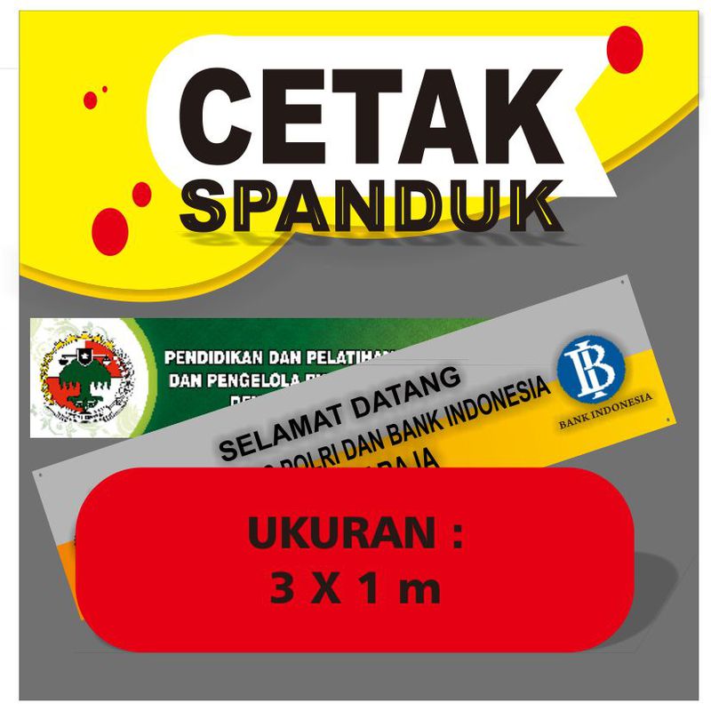 Spanduk 3x1 meter