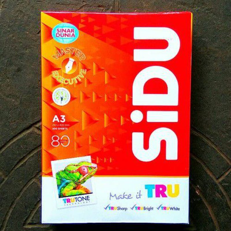 Kertas HVS SIDU A3 (80 gr) @ rim
