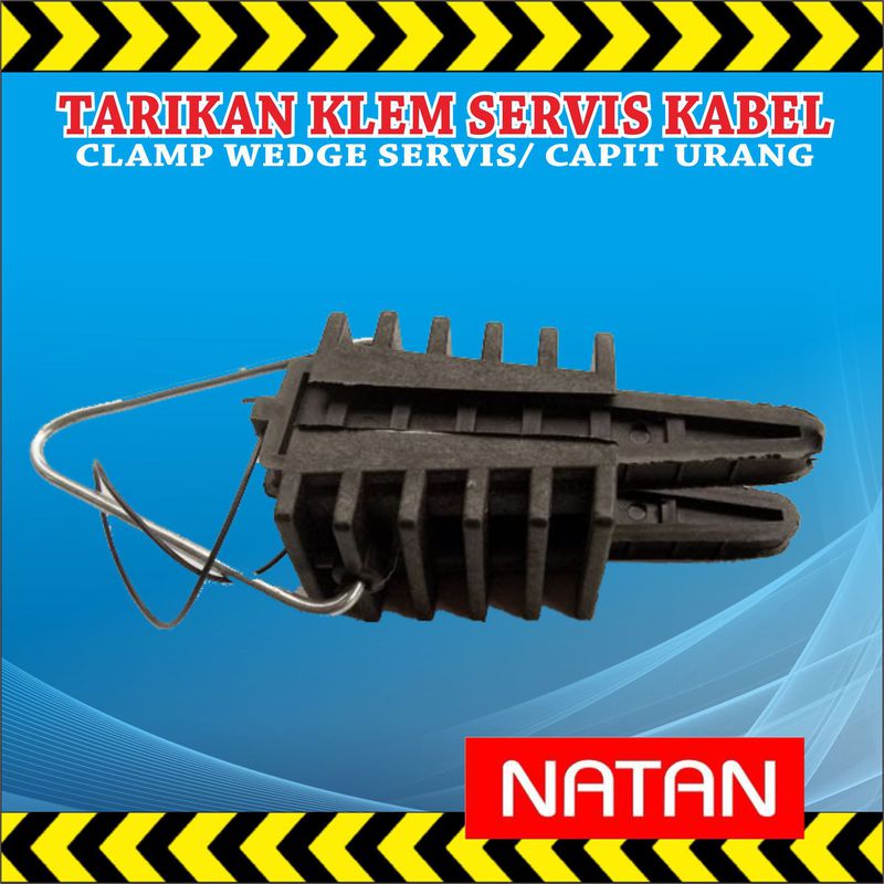 Tarikan KLEM SERVIS Kabel Listrik PLN/ Clamp Wedge Servis/ Capit Urang
