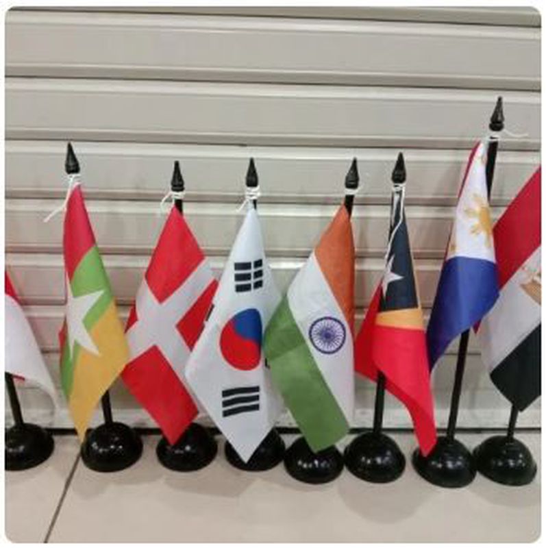 Bendera Negara Meja Dunia Bendera Meja ASEAN PBB Costum