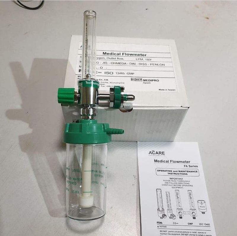 Flowmeter Humidifier Merk Acare 15 LPM