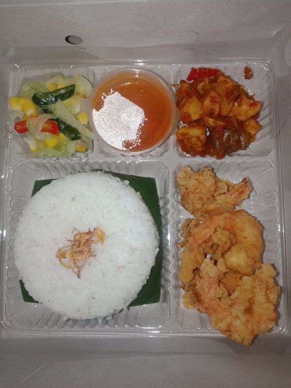 Nasi Kotak Udang Koloke