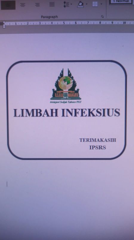 Stiker Limbah Infeksius RSUD WANGAYA