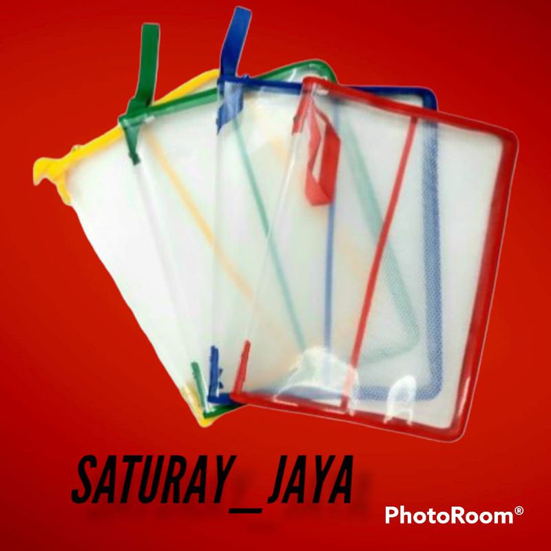 Bag File Folder Jala Sleting Bening STR