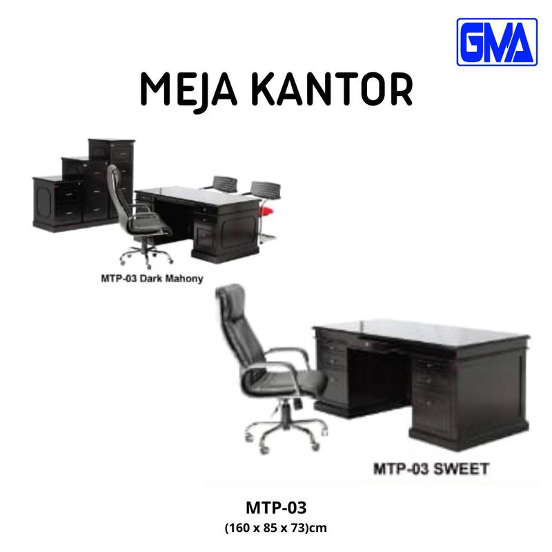 Meja Kerja/Meja Kantor/Meja Pimpinan Horse Metal Series - MTP02