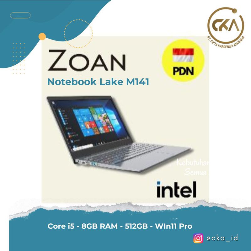 Zoan Notebook Lake M141 Core i5 RAM 8GB