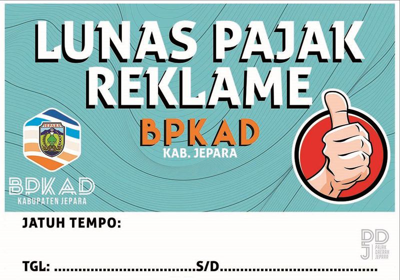 Stiker Lunas Pajak Reklame