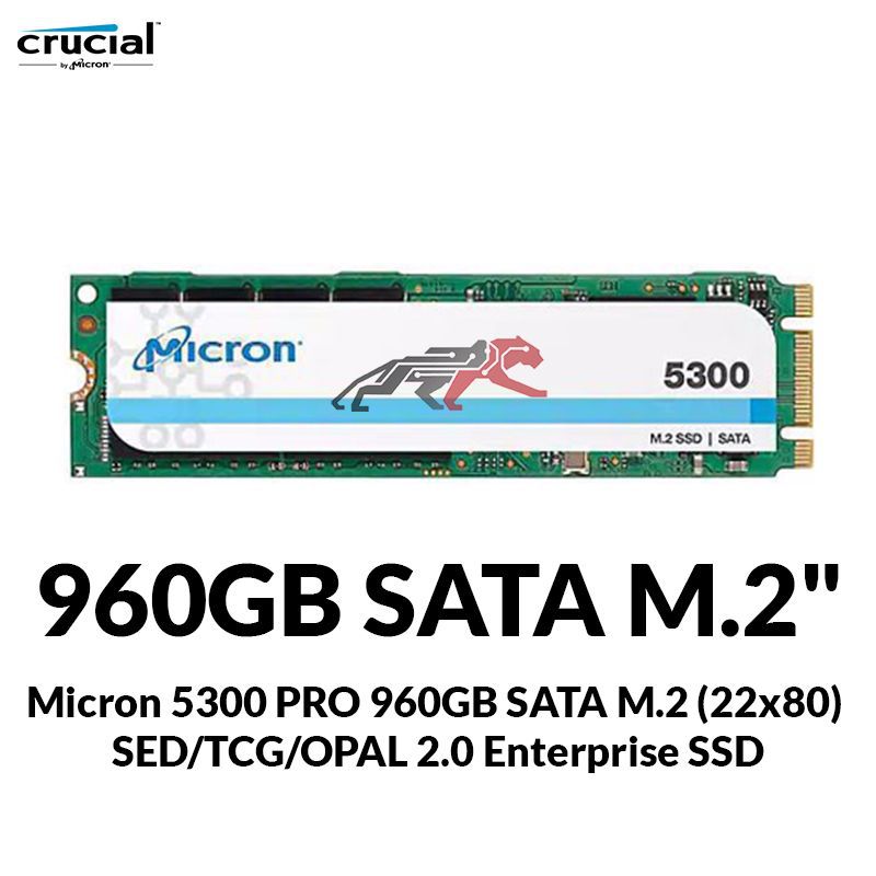 Micron 5300 PRO 960GB SATA M.2 (22x80) SED/TCG/OPAL 2.0 Enterprise SSD ...
