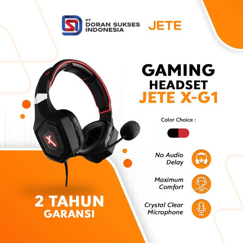 Headset Gaming Headphone Gaming Noise Cancelling JETEX G1 - Garansi 2 Tahun