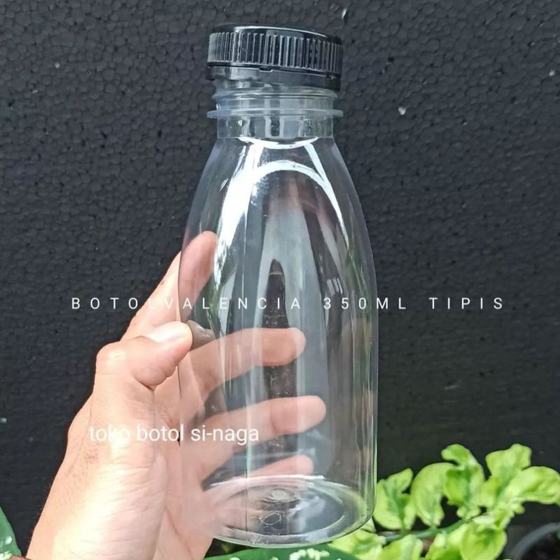 Botol Valencia 350ml Tebal - Hitam